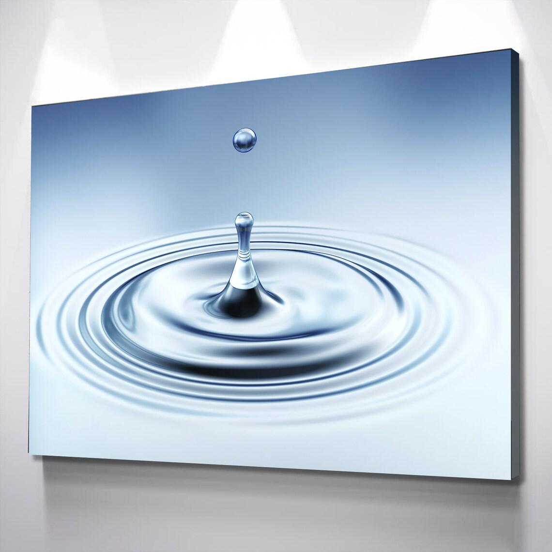 Water Drop Landscape Bathroom Wall Art | Bathroom Wall Decor | Bathroom ...