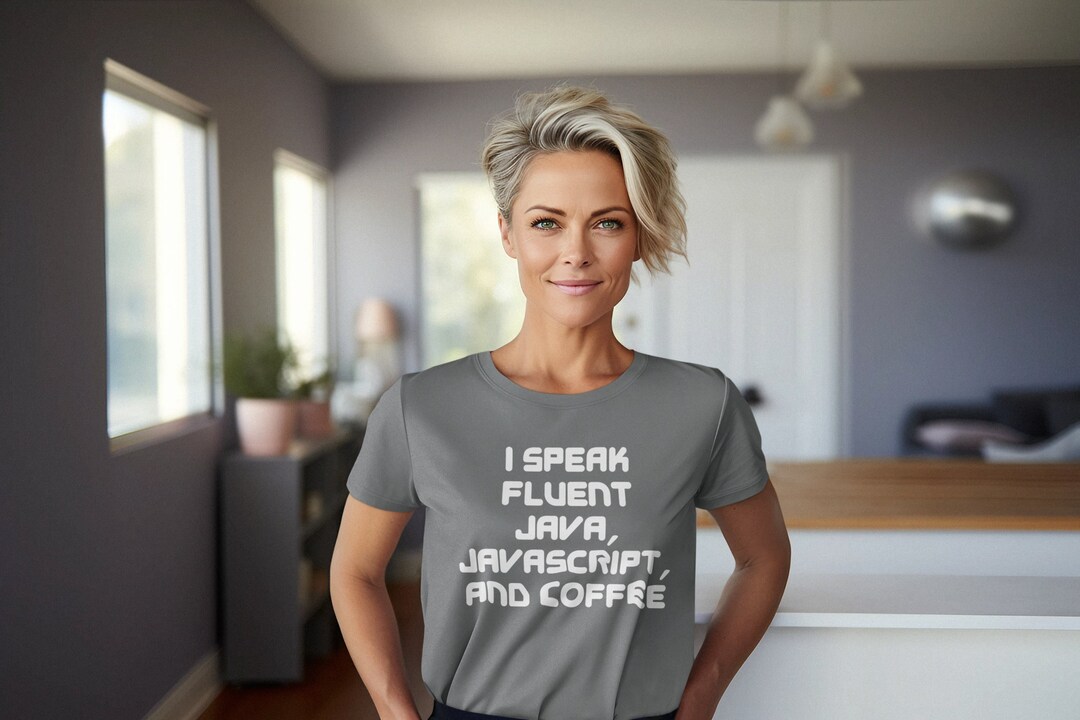 I Speak Fluent Java Javascript And Coffee Unisex Softstyle Tee Women