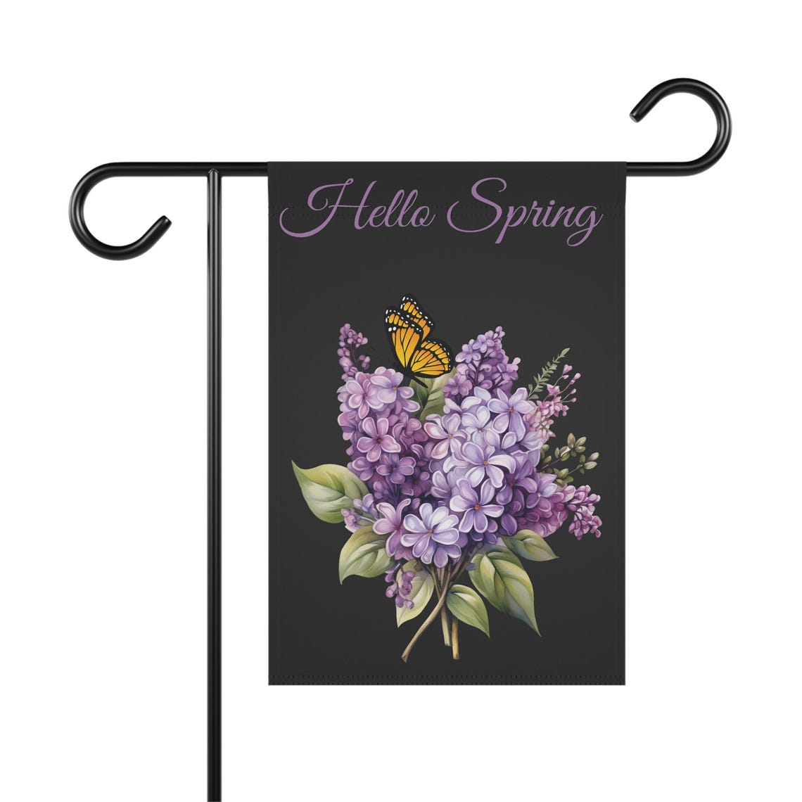 Spring Lilac Floral Garden Banner: Double-sided Outdoor Decor - Etsy