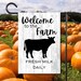 Farmhouse Welcome Banner, Rustic Garden Decor, Cow Flag for Home ...