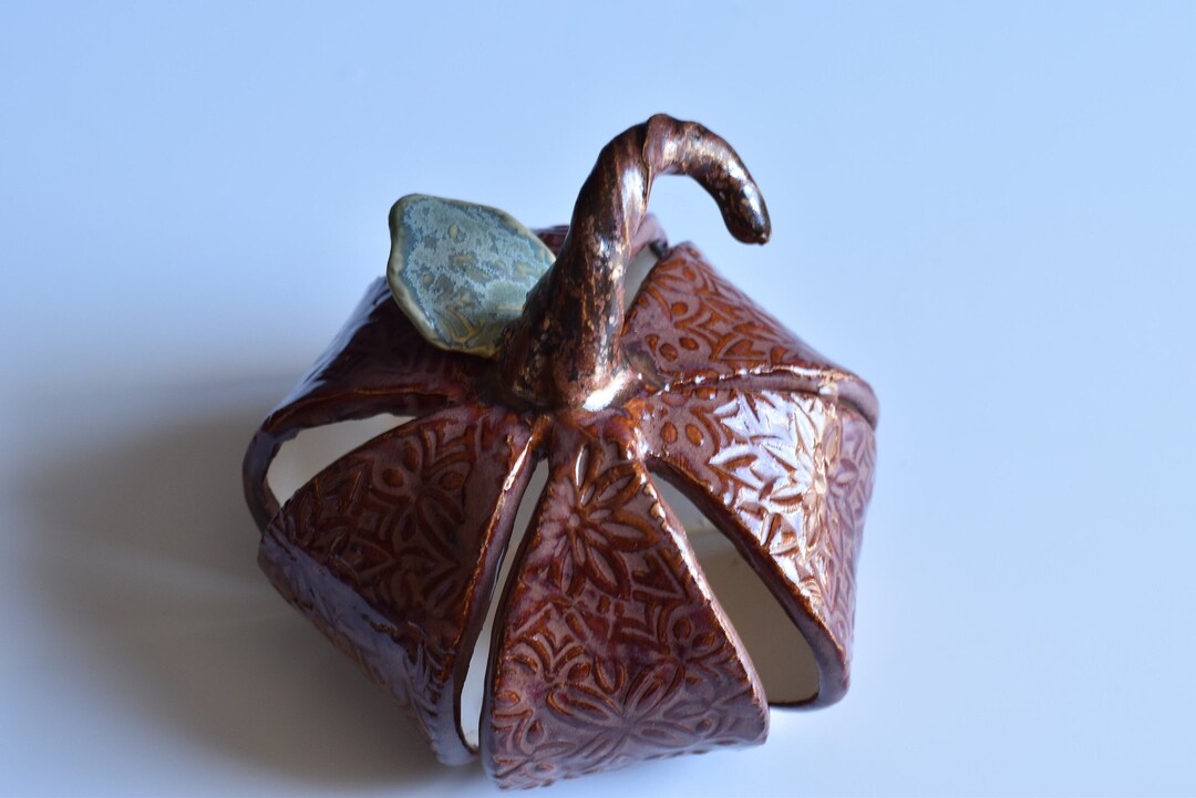 Handmade Ceramic Pumpkin, Fall/halloween Decoration - Large - Etsy