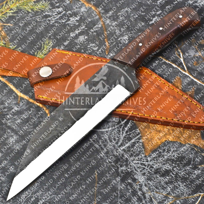 Hand Forged Seax Knife With Sheath Modern FULL TANG Viking Knife ...