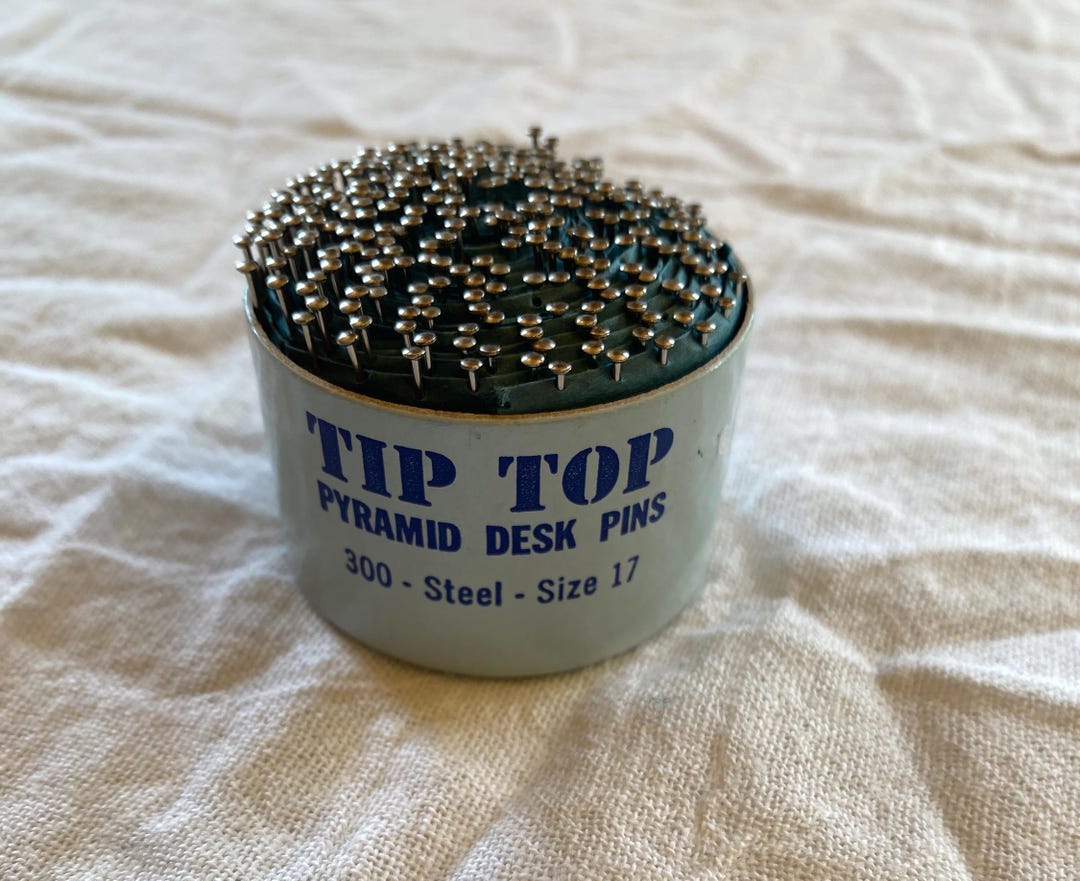 Vintage Tip Top Pyramid Desk Pins - Etsy