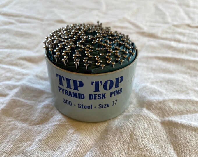 Vintage Tip Top Pyramid Desk Pins - Etsy