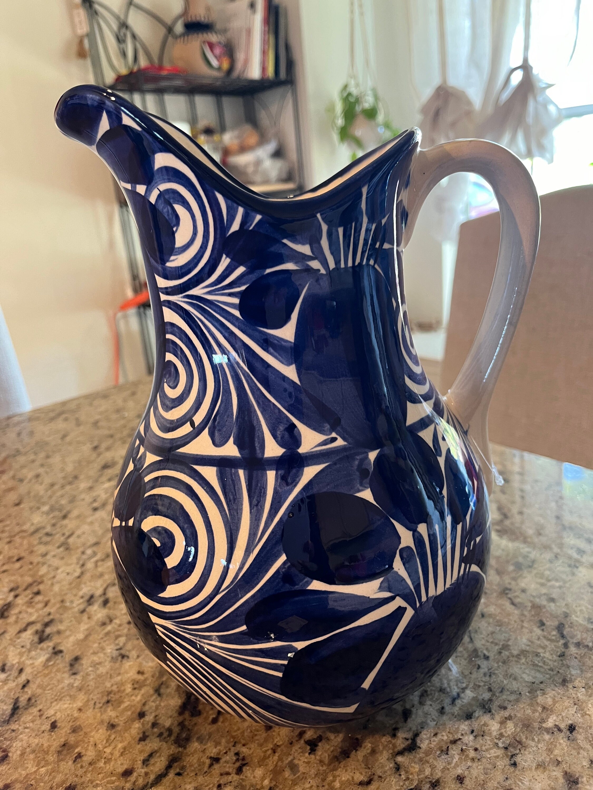 Ceramic Mexican Pitcher/flower Vase - Etsy