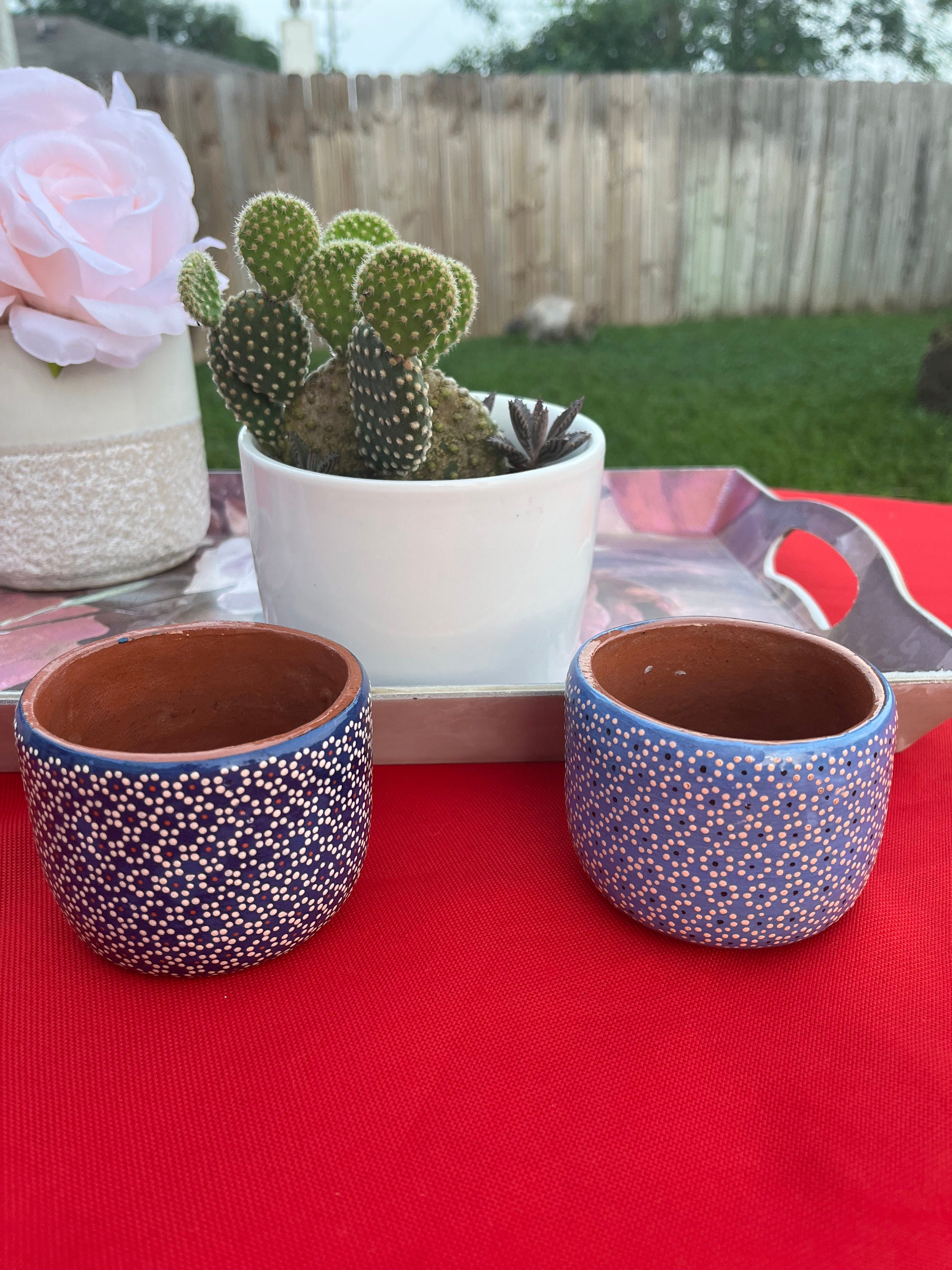 Macetero De Barro Capulineado | Clay Plant Pot - Etsy