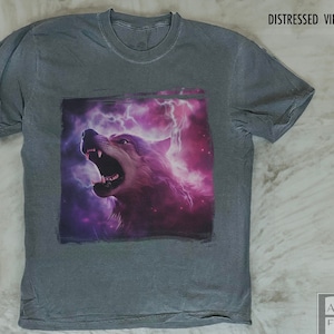 Wolf Shirt, Three Wolves 90s Vintage Graphic Shirt, Wolves Lovers Retro ...