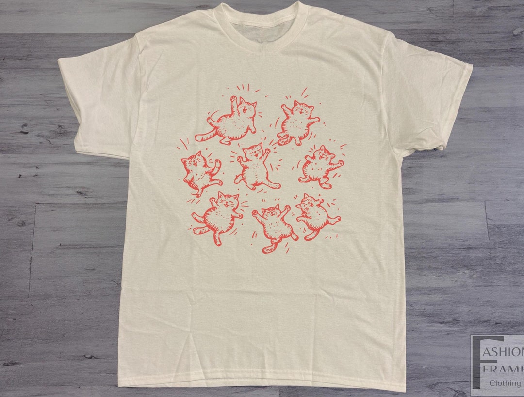 Vintage 90s Tattoo Cat Tshirt, Retro Funny Cat T Shirt, Nature Shirt ...