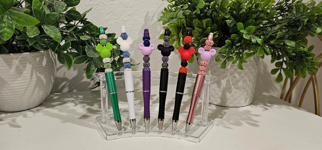 Mickey Pen, Minnie Pen, Mouse Pen, Beaded Pen - Etsy