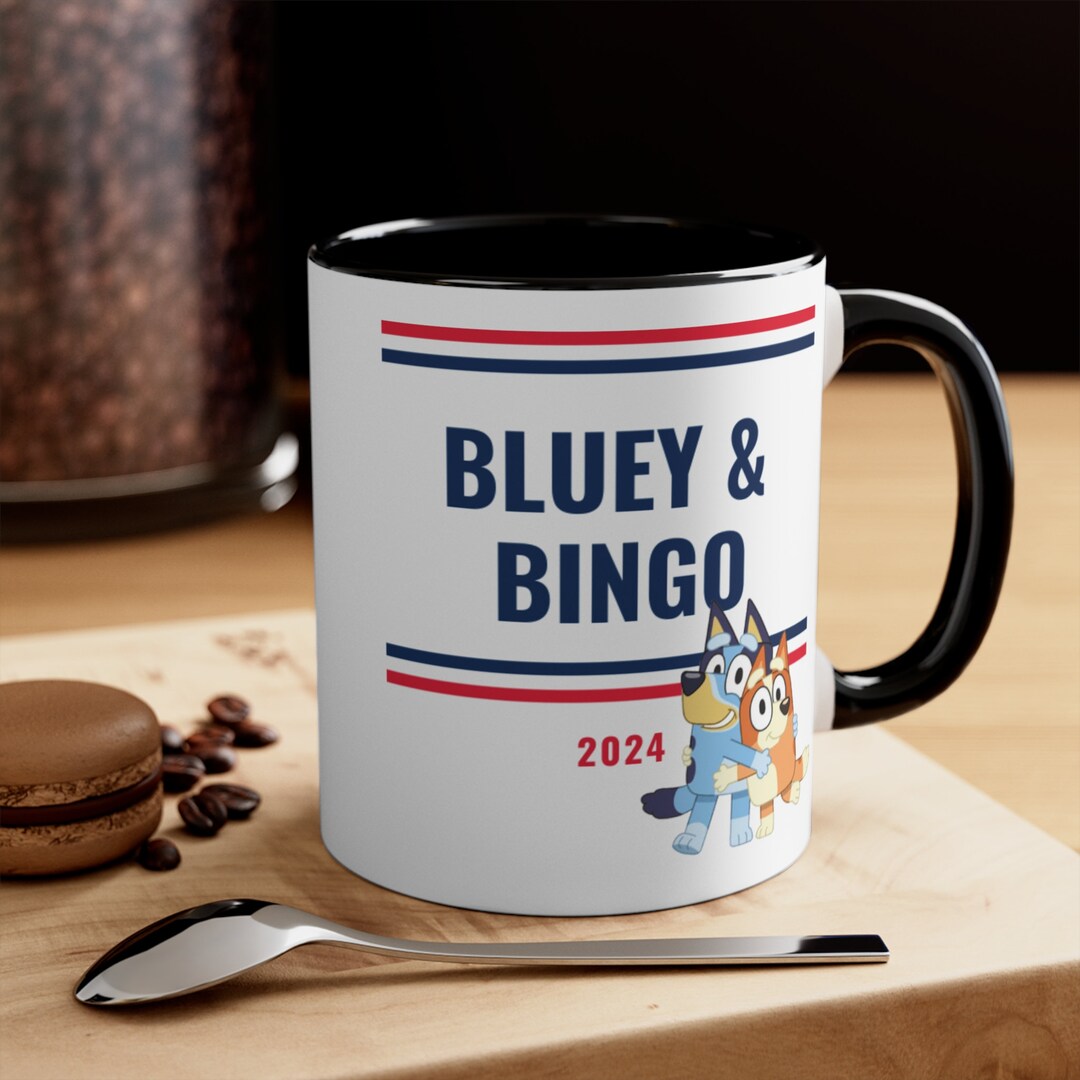 Bluey and Bingo for President Accent Mugs bluey bingo 2024 vote - Etsy
