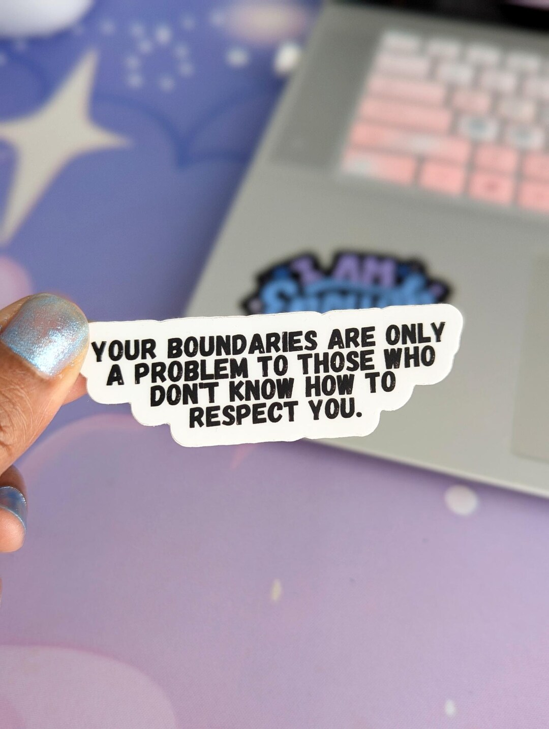 Boundaries Narcissism - Motivational Vinyl Waterproof Sticker ...