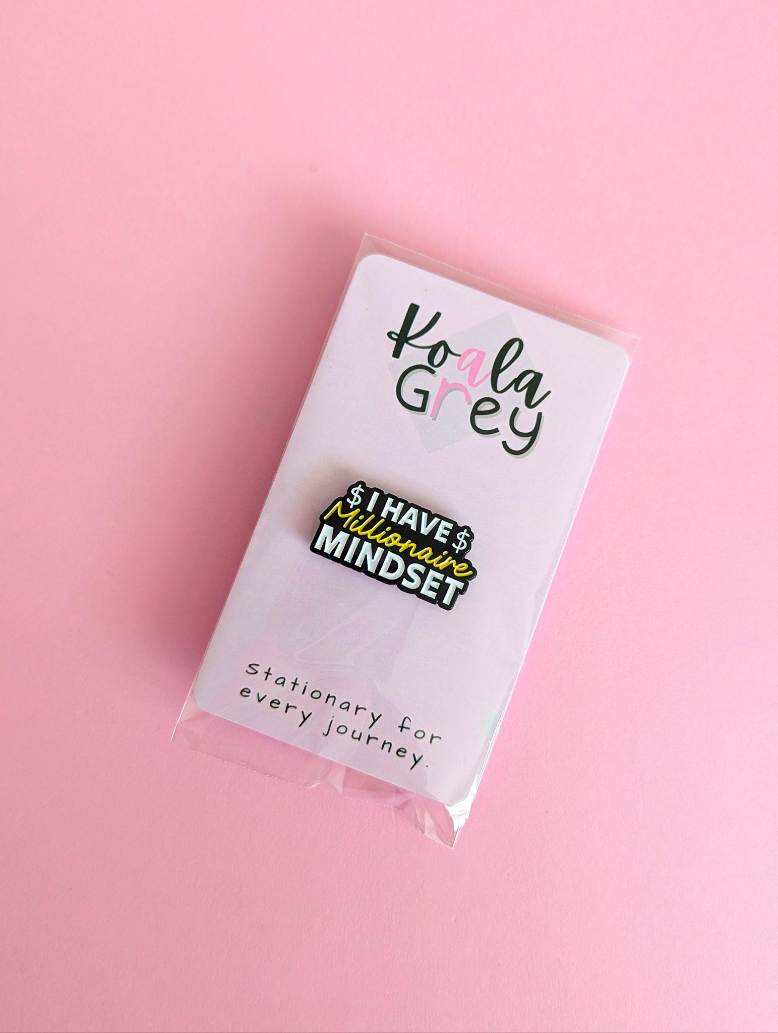 ENAMEL PIN - Motivational Quote Success Mindset Accessory Wealth Goals ...