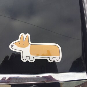 Corgi Car Window Decal Sticker - Red and White - Etsy