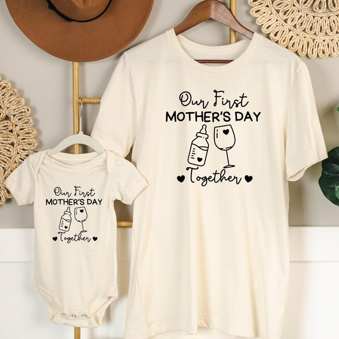 Our First Mother's Day Matching Shirt, Mommy and Baby Outfit, Cute ...