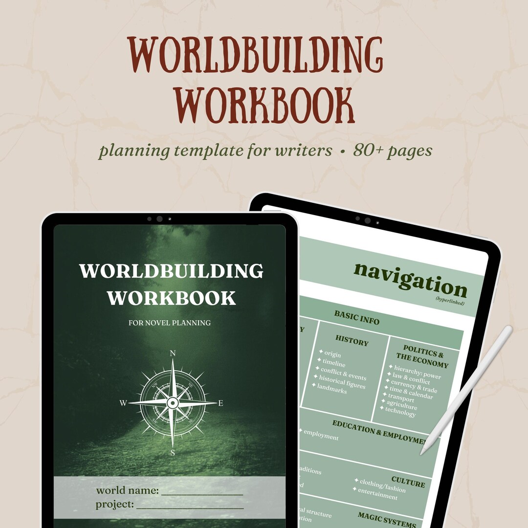 Worldbuilding Workbook 80 Page Template to Plan Your Fantasy World ...