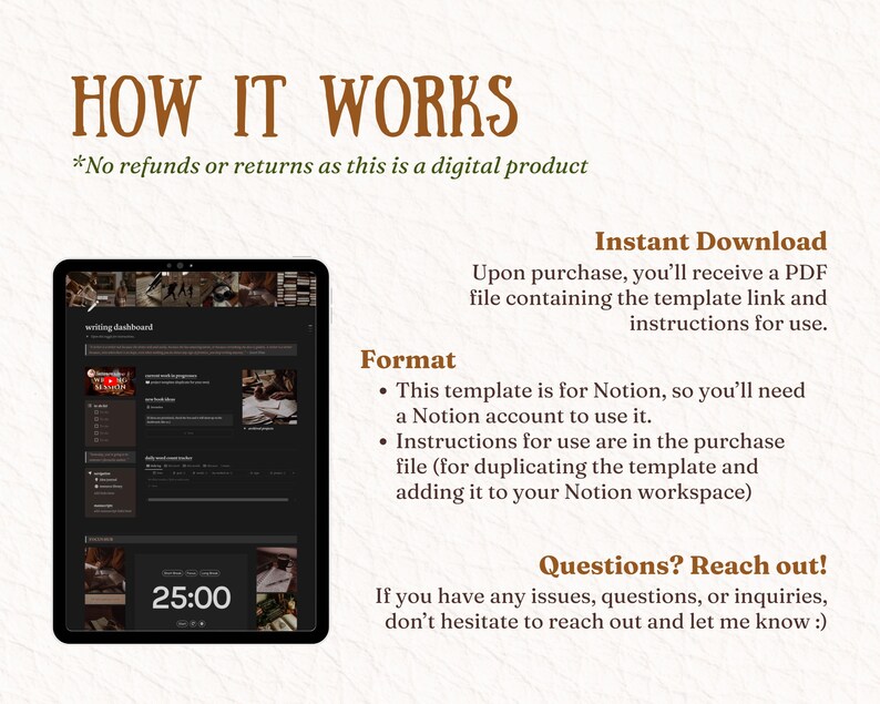 Dark Academia Writing Dashboard | Aesthetic Digital Hub Template for ...