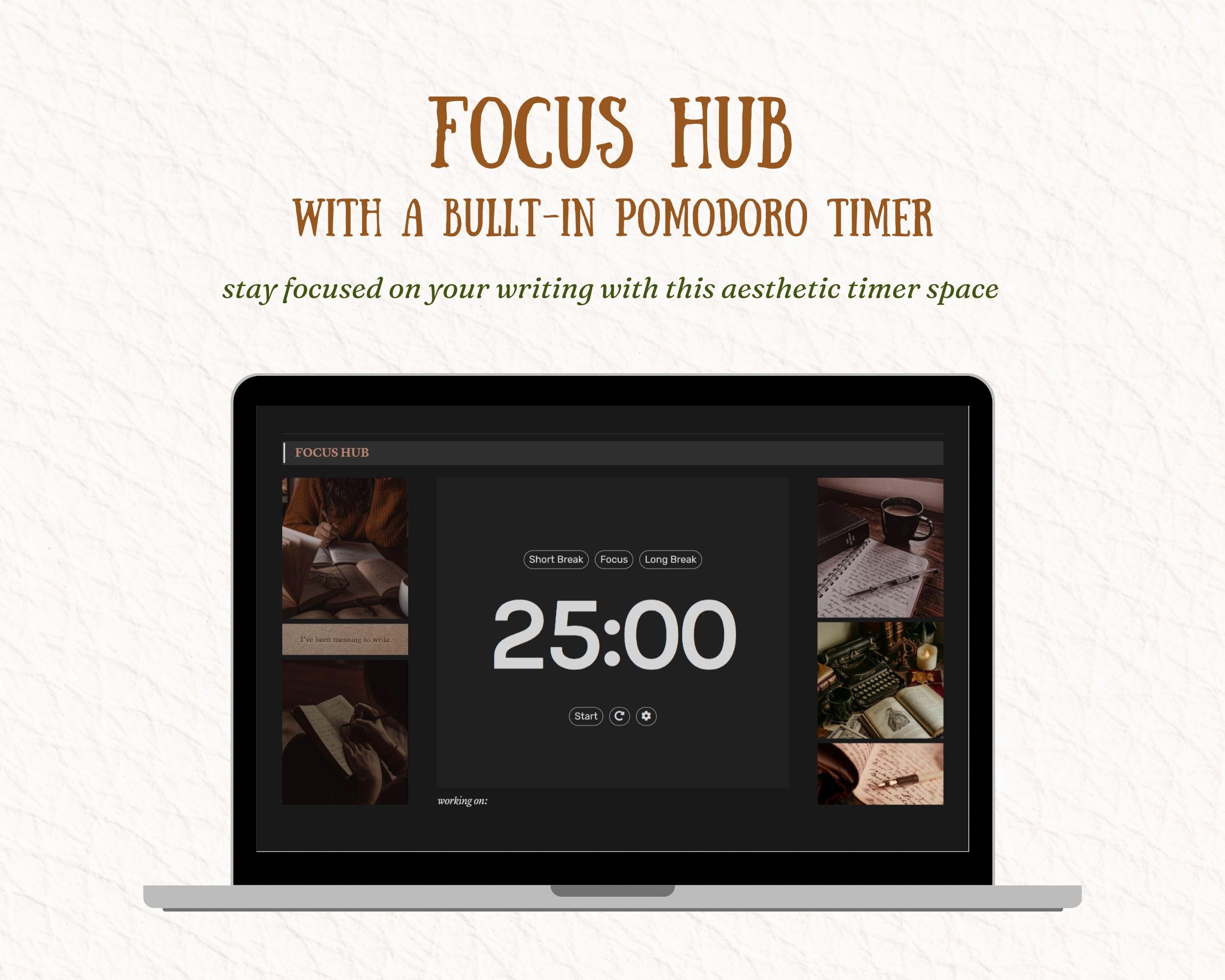 Dark Academia Writing Dashboard | Aesthetic Digital Hub Template for ...