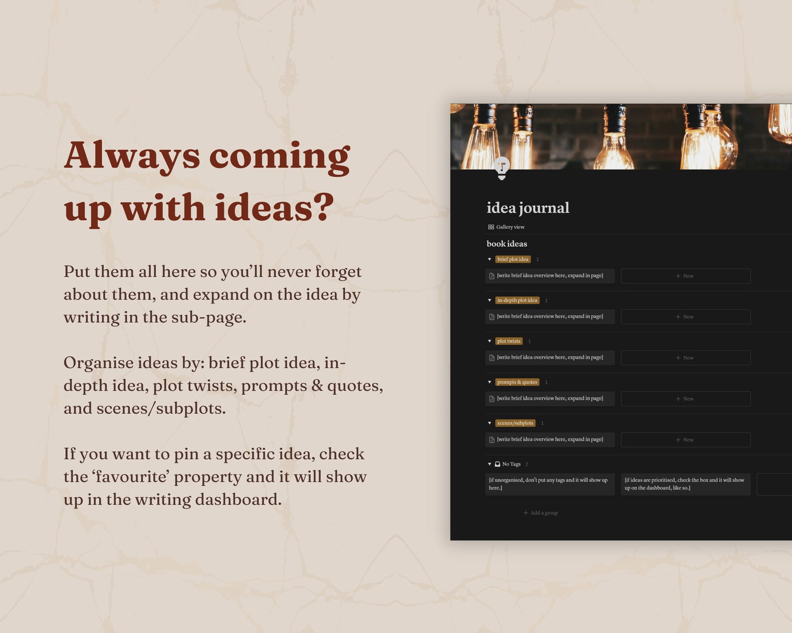 Dark Academia Writing Dashboard Aesthetic Digital Hub Template for ...