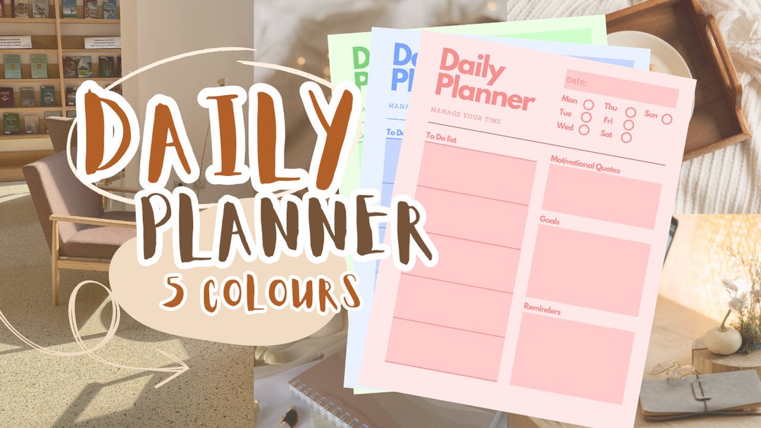 Digital Daily Planner, Digital Planner, to Do List Planner, Daily Plans ...