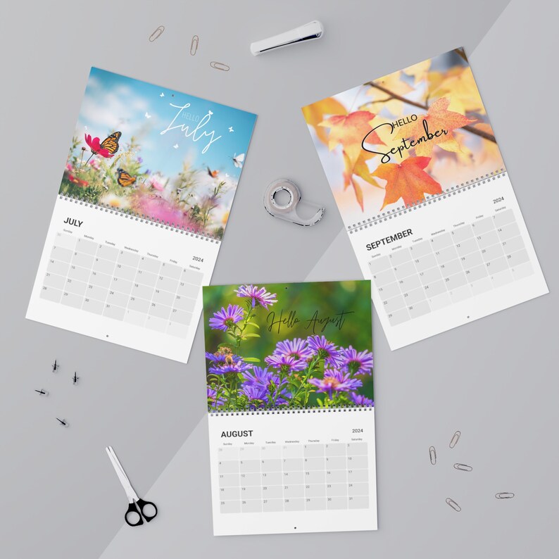 Good Morning Calendar 2024, Seasons Calendar, Winter, Spring, Summer ...