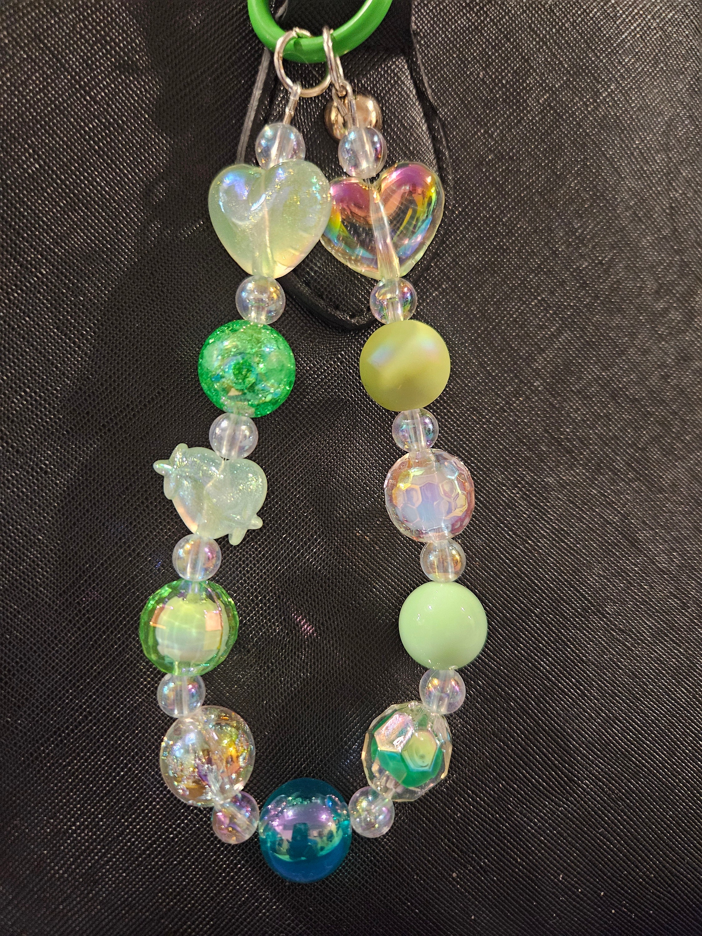 Handmade Sparkle Bead Chain: Purse, Backpack, Phone Charm With Free ...