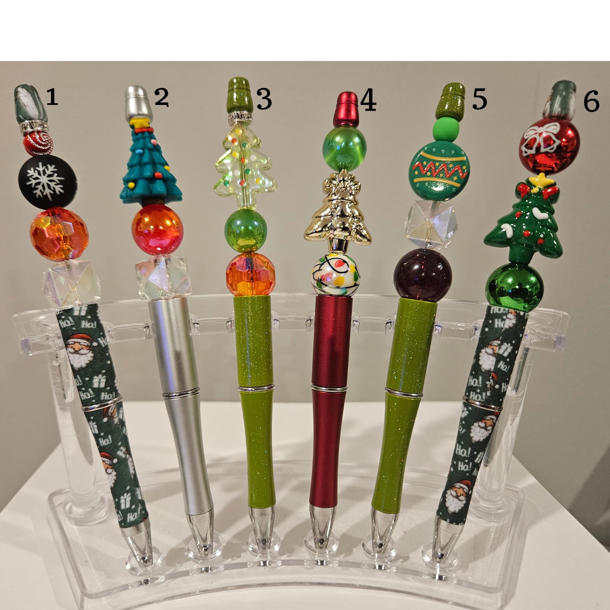 Beaded Christmas Pens, Holiday Pens - Etsy