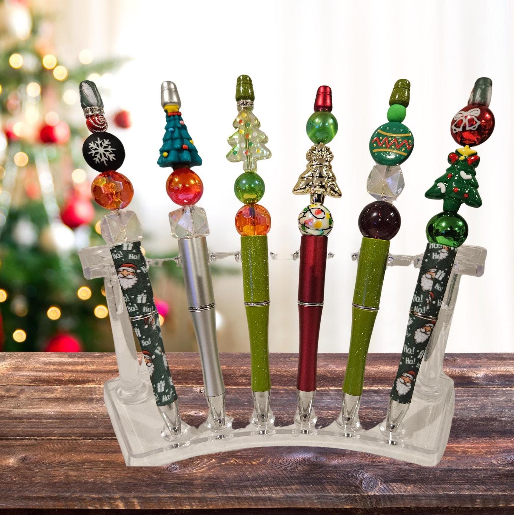Beaded Christmas Pens, Holiday Pens - Etsy