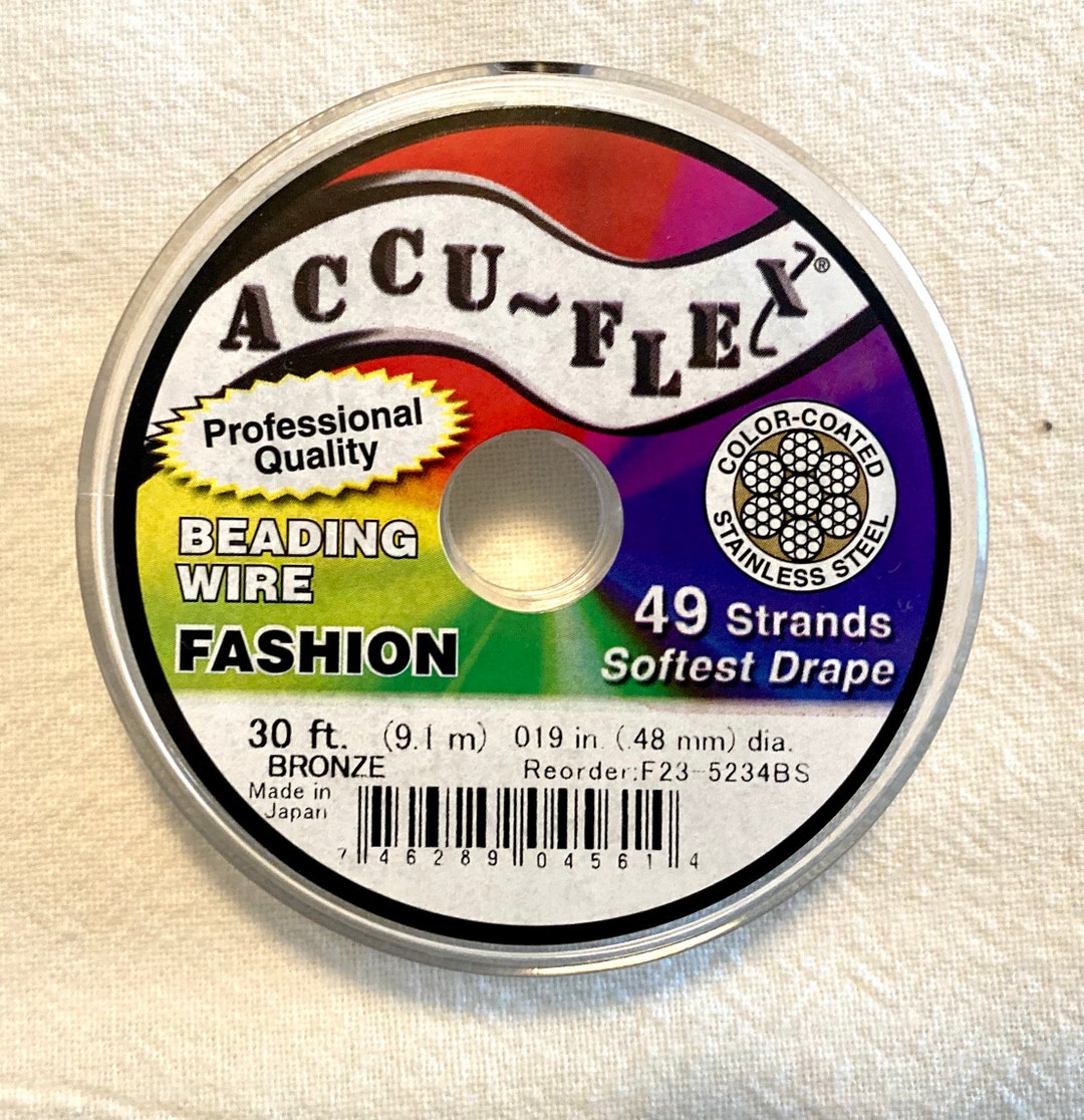 Accu-flex Bronze 49 Strand .019 Color Coated Stainless Steel 30ft - Etsy