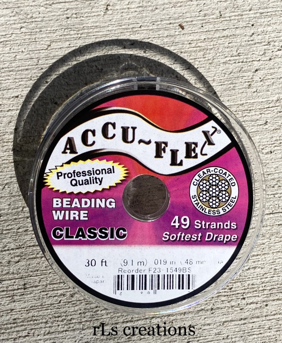 Accu-flex 49 Strand .019 Stainless Steel Clear Coated 30ft - Etsy