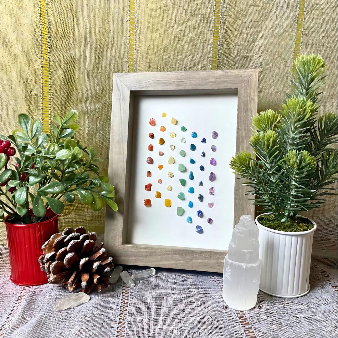 Vibrational Flow: Chakra Alignment Crystal Grid - Etsy
