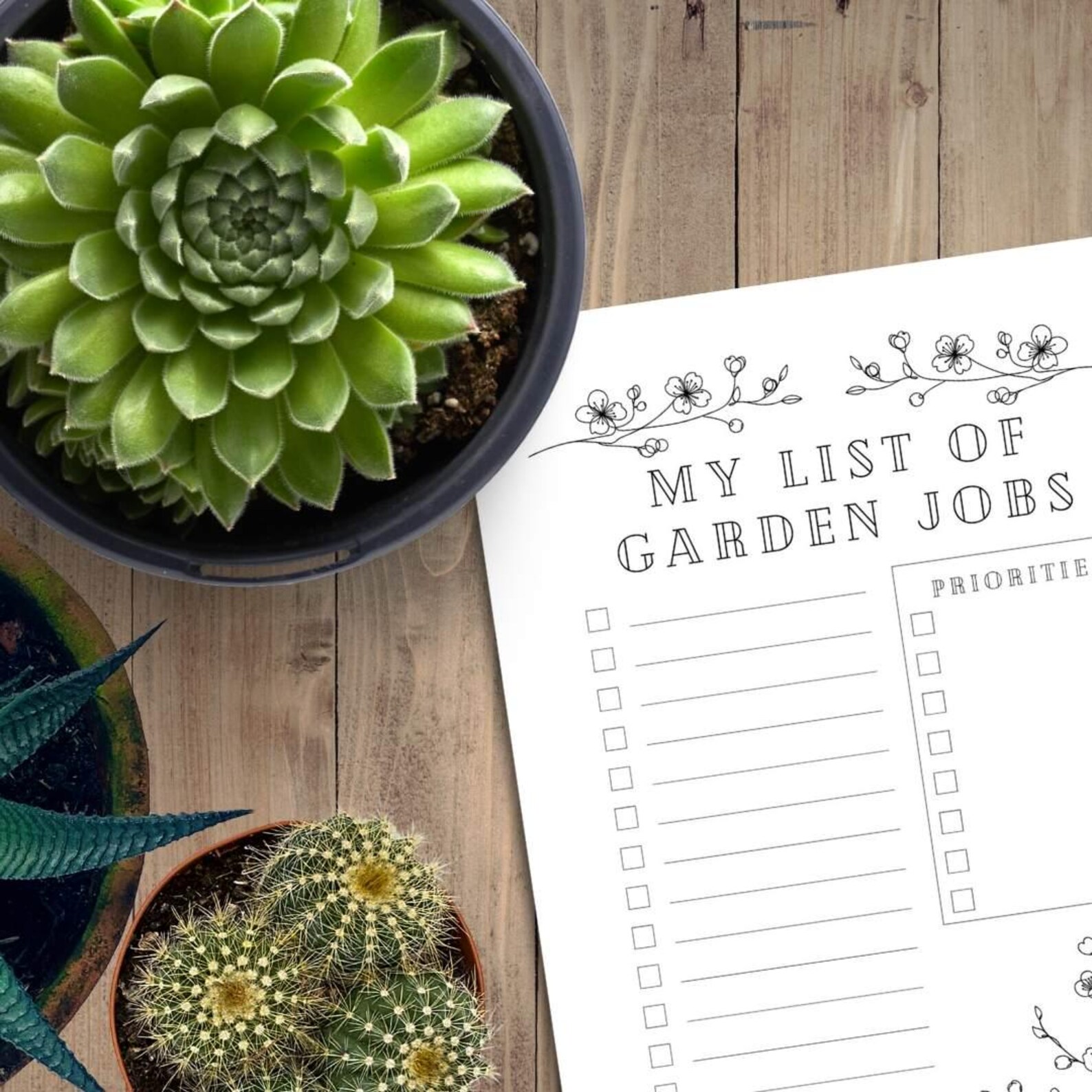 Printable Gardening Checklist, Printable to Do List for Gardeners ...