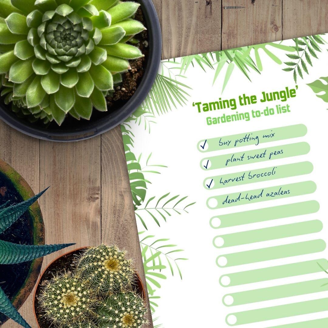Gardening to Do List, to Do List for Gardeners, Gardening Task List ...
