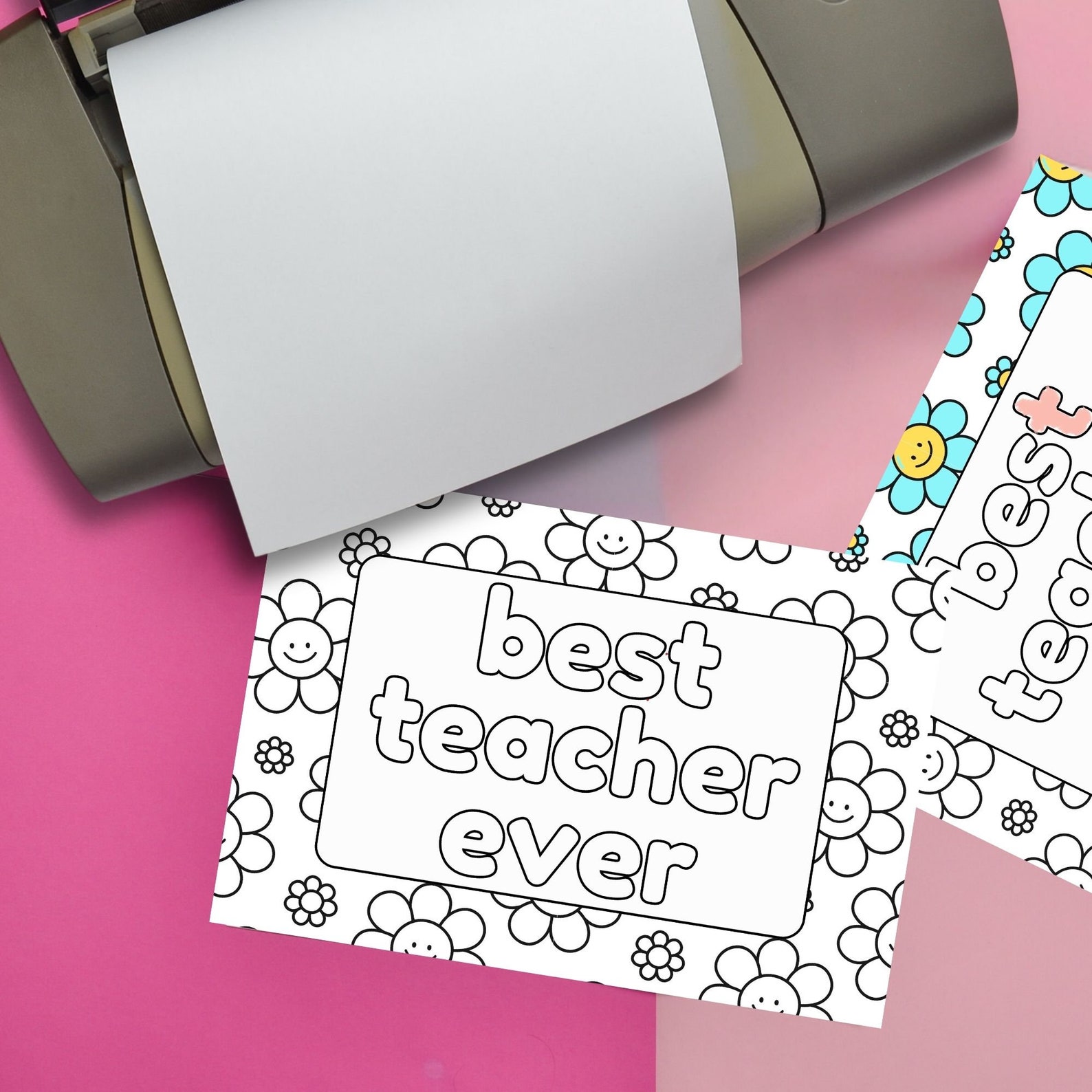 Best Teacher Appreciation Gift Printable, Kids Coloring Page, Colouring ...