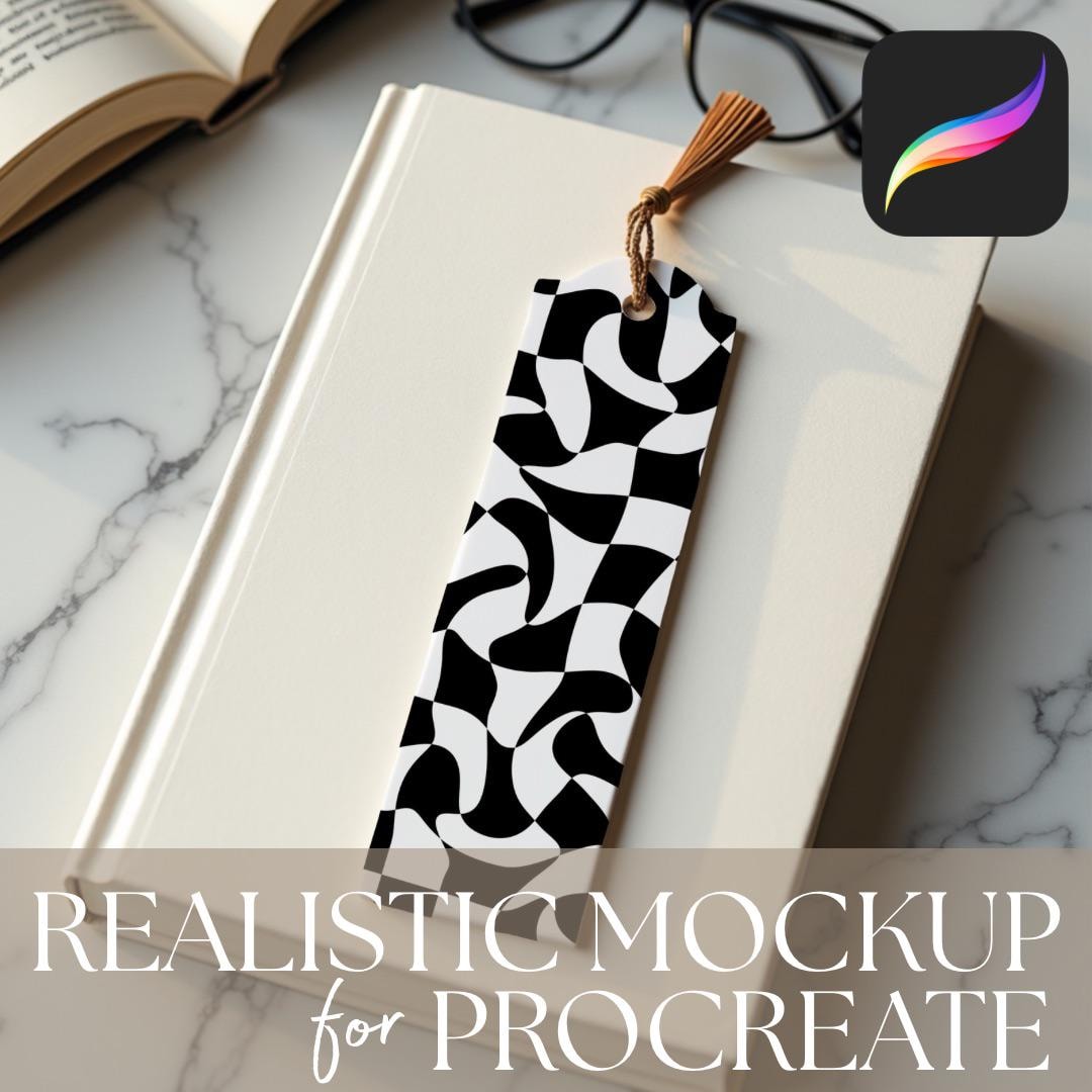 Mockup Printable Bookmark Template, Book Mark Mock-ups Office Supplies ...