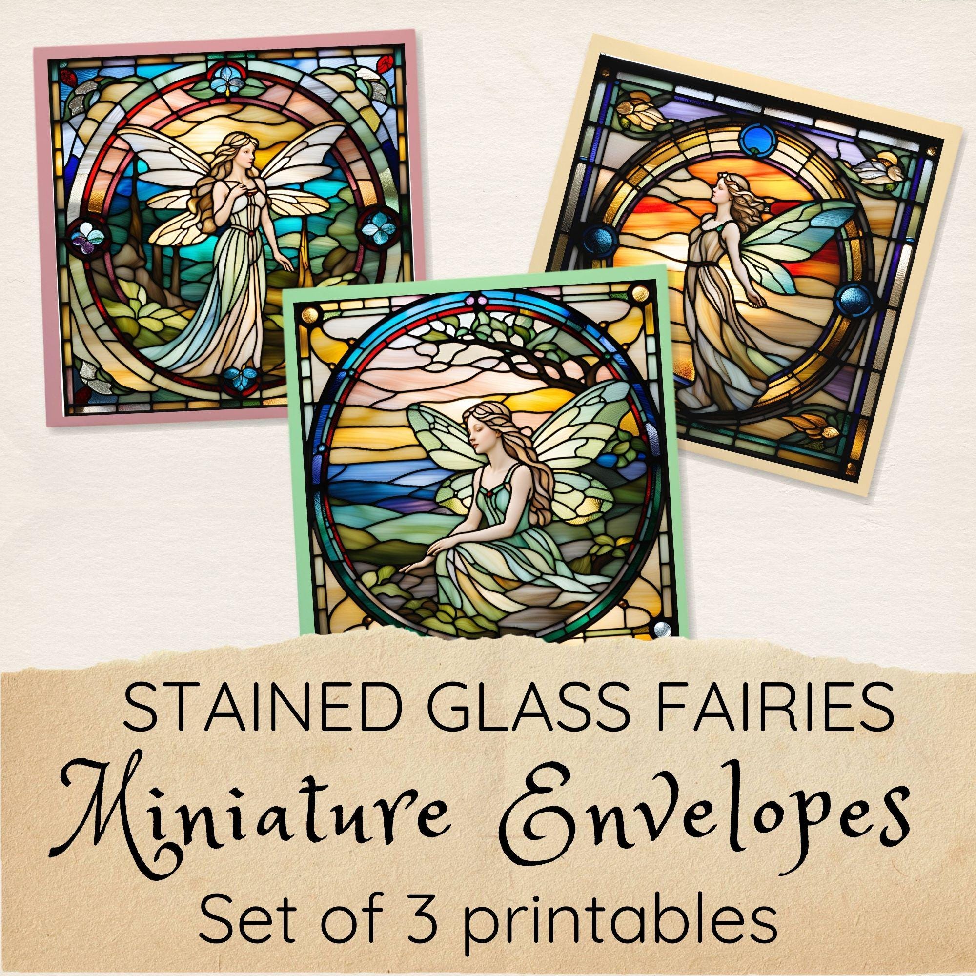 Miniature Envelopes Printable Vintage Ephemera, Fairy Party Printables ...