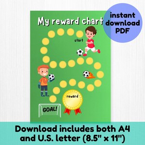 Reward Chart, Toddler Reward Chart Printable, Diy Sticker Chart, Kids ...