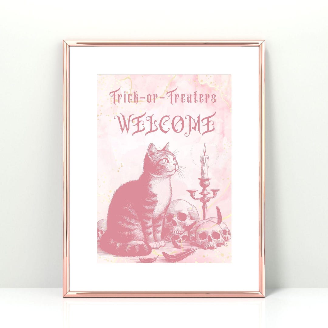 Halloween Trick or Treat Printable Sign, Trick or Treaters Welcome ...