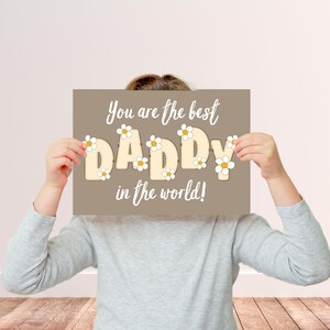 Fathers Day Printable, Gift for Dad, Print Father's Day Poster, Father ...