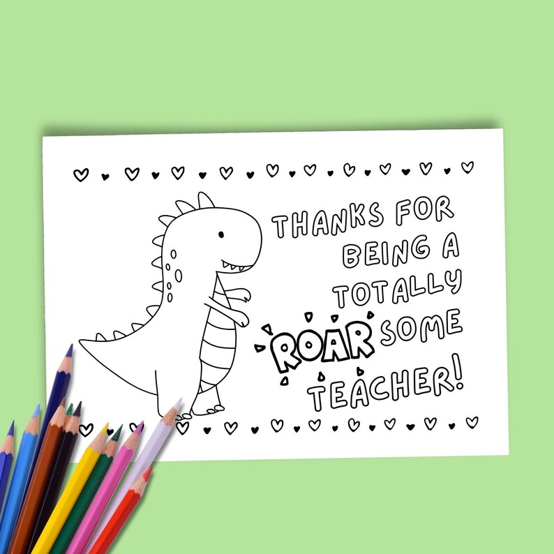 Printable Teacher Appreciation Colouring Pages, Preschool Teacher Gift ...
