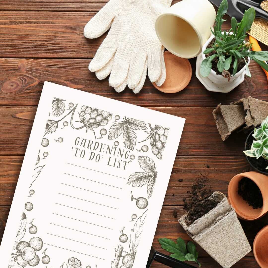 Printable Gardening Checklist, Printable to Do List for Gardeners ...