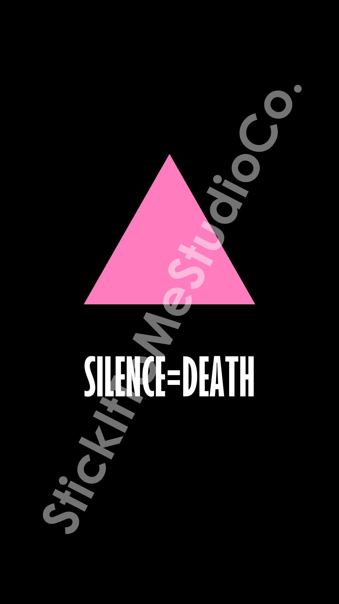Silence Equals Death Phone Wallpaper - Etsy