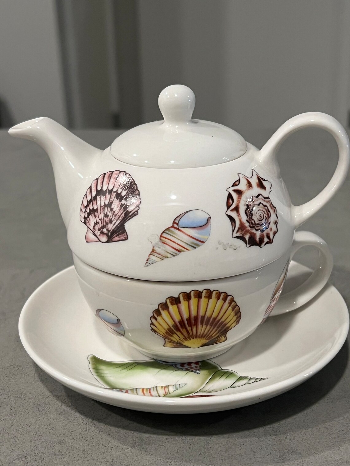 Adeline Vintage Teapot and Saucer Set - Etsy