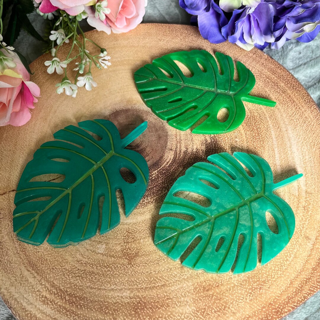 Resin Palm Leaf Coaster - Etsy