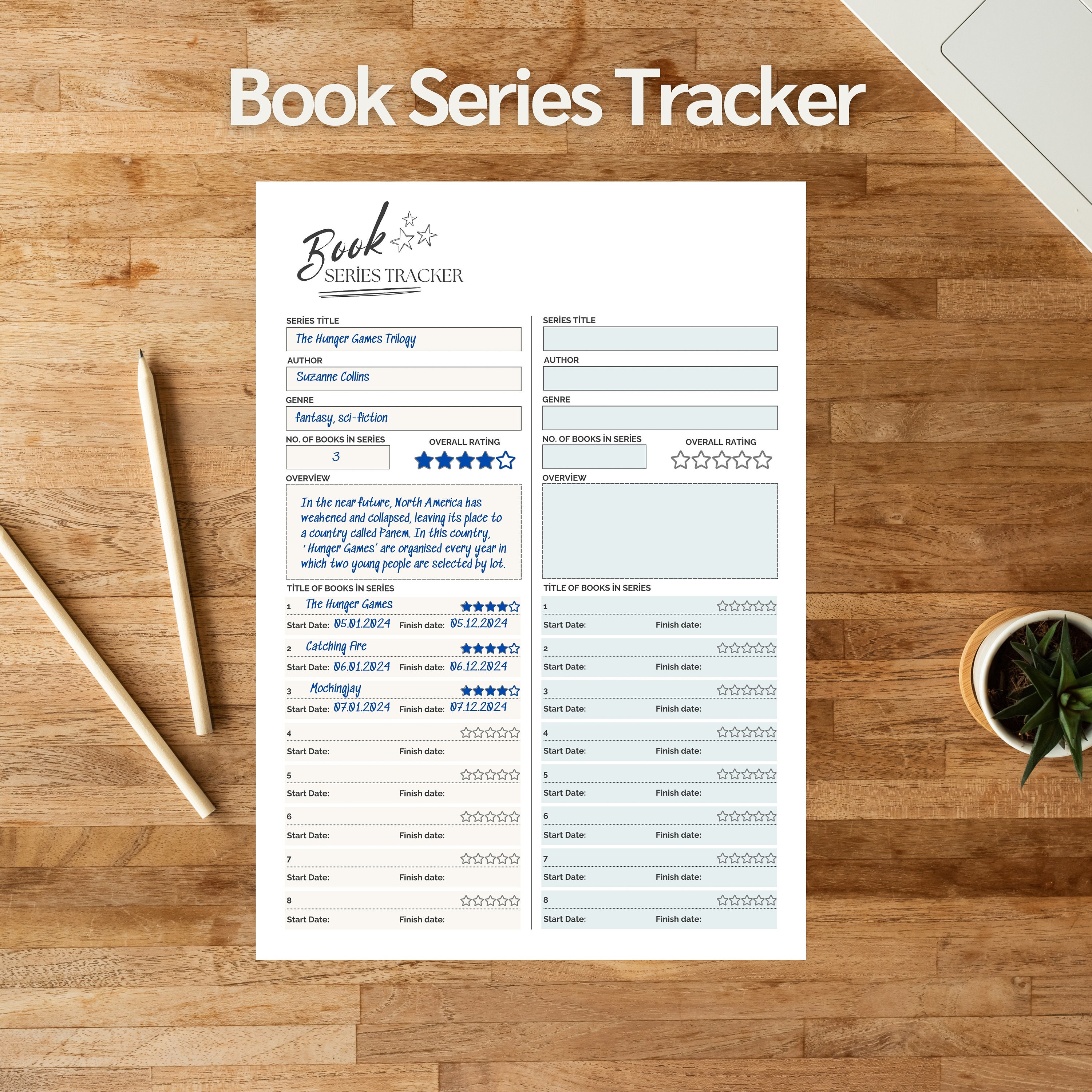 Reading Journal Printable, Reading Planner Bundle, Reading Tracker ...