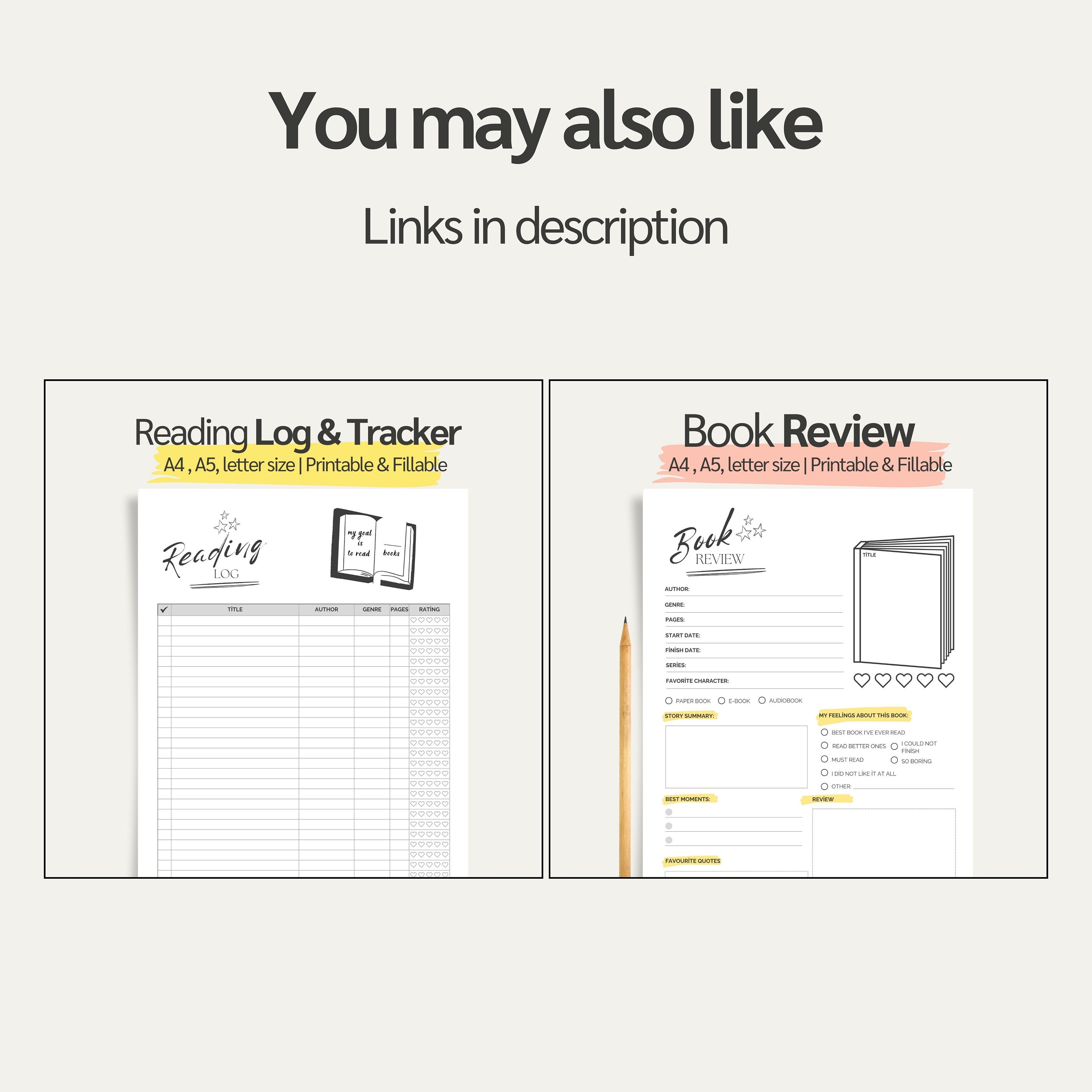 Book Series Tracker Printable Template, Book List, Reading Tracker ...