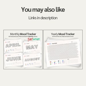 Daily Mental Health Journal, Printable Mood Journal PDF, Mood Tracker ...