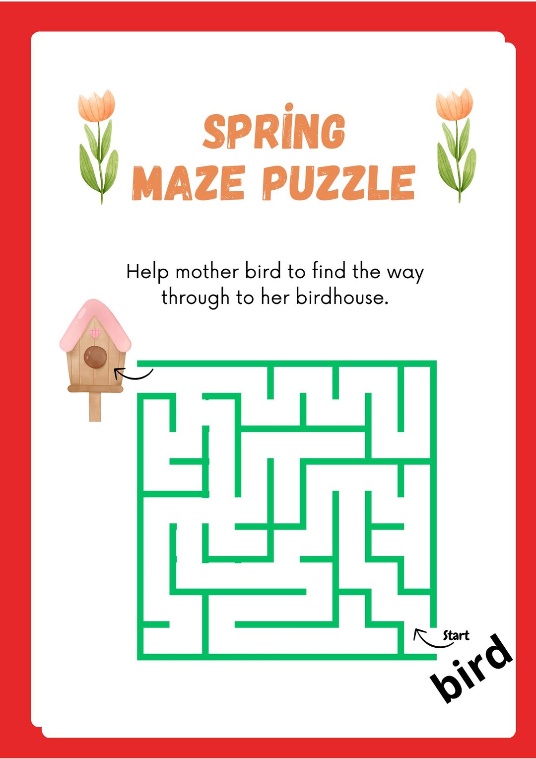 Printable Maze Worksheets for Kids – Fun Educational Puzzle Game PDF ...