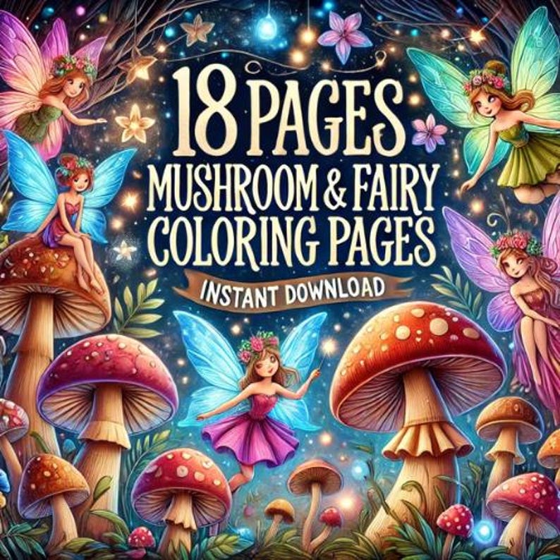 18 Printable Magical Mushroom Coloring Pages – Unleash Your Imagination ...