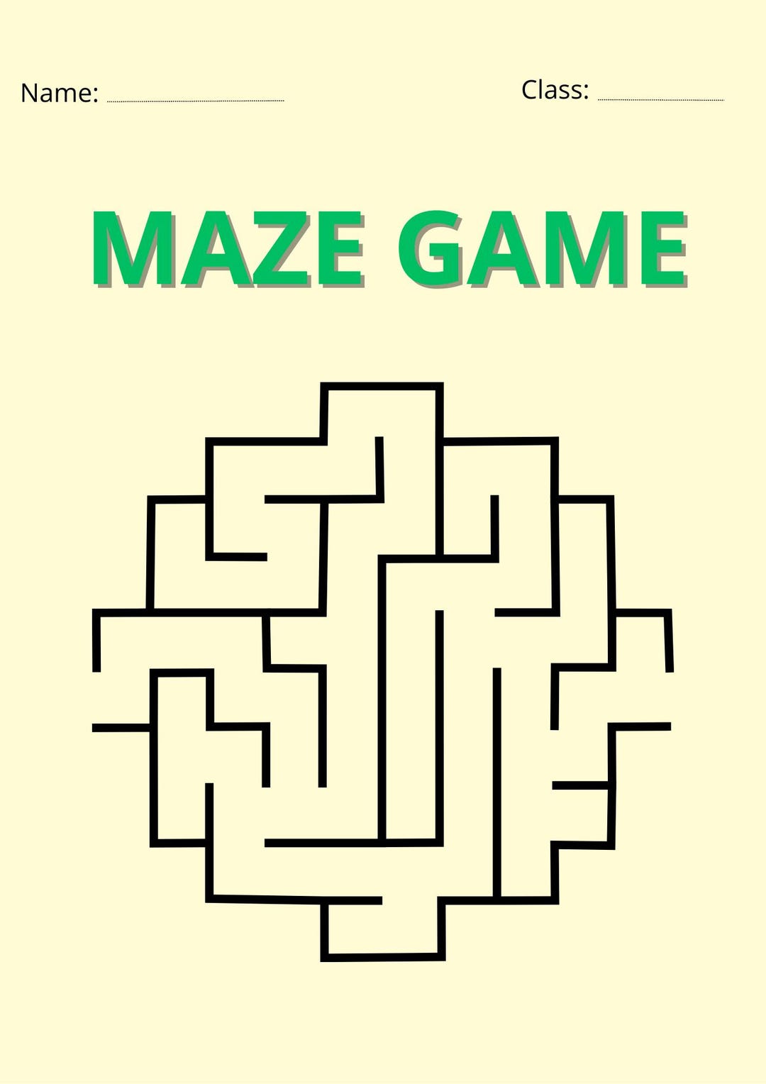 Printable Maze Worksheets for Kids – Fun Educational Puzzle Game PDF ...