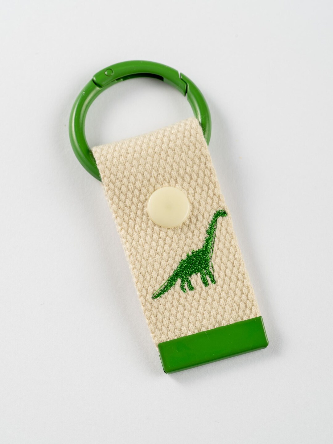 Handmade Mini Dinosaur Embroidery Keychain, Brachiosaurus Dinosaur ...